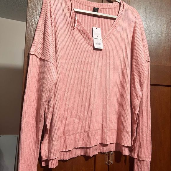 wild fable | Sweaters | Nwt Wild Fable Pink Light Sweater Oversize Med ...